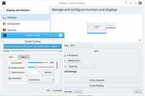 Scaling The Desktop Kde Unix Linux Stack Exchange