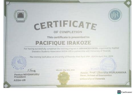 Advanced Excel Certificate Pdf