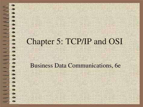 PPT Chapter TCP IP And OSI PowerPoint Presentation Free Download ID