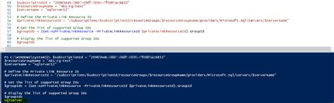 Azure Powershell Attaching Nic And Private Endpoint To Sql Server