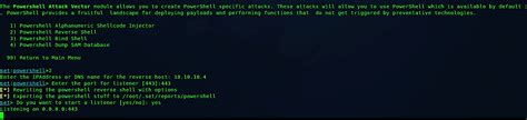 powershell reverse shell with social engineering toolkit april 25 2025