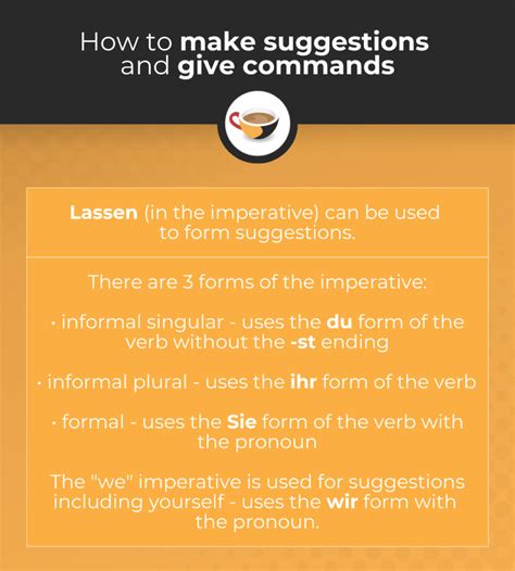 the imperative in german how to make suggestions and give commands