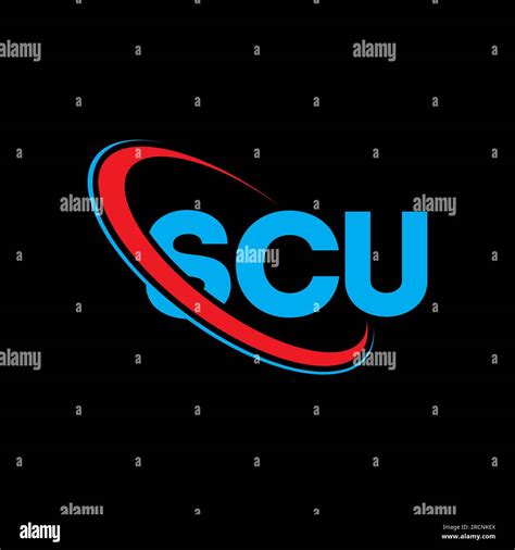 Scu Logo Scu Letter Scu Letter Logo Design Initials Scu Logo Linked With Circle And Uppercase