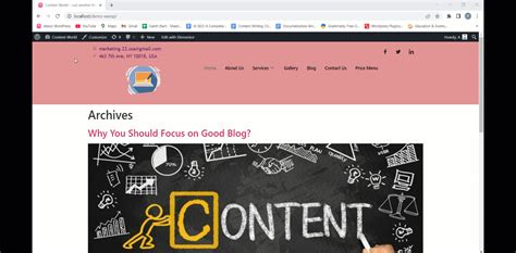 Add Header Info In Wordpress Using Elementor Elementskit