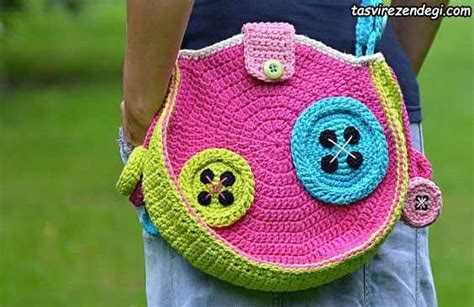 مدل کیف دخترانه بافتنی زیبا 110 مدل کیف بچگانه قلاب بافی و میل بافی