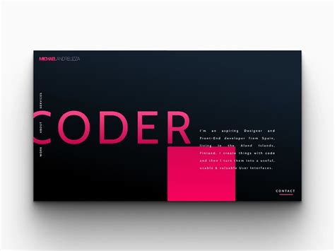 Coder Business Card Design