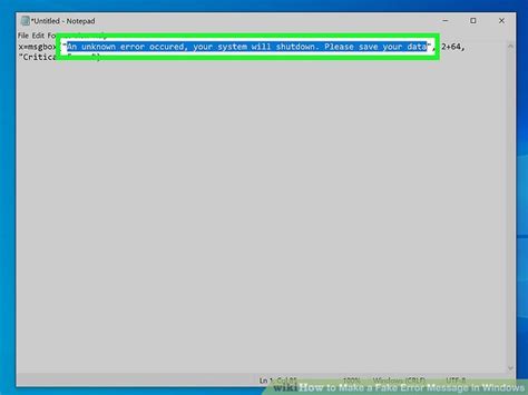 How To Make A Fake Error Message In Windows With Pictures