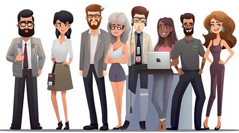 premium photo cartoon vector software development characters
