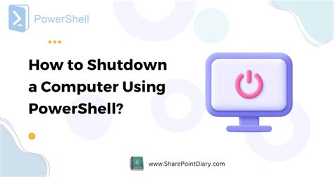 how to shutdown a computer using powershell sharepoint diary