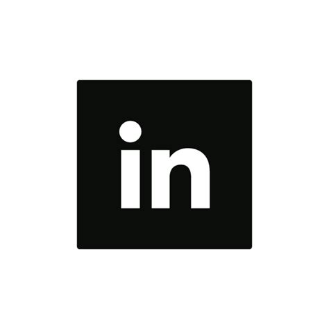 Linkedin Logo Black White Pngs For Free Download