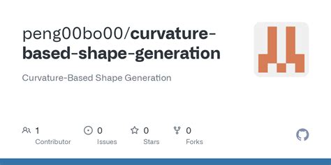 github peng00bo00 curvature based shape generation curvature based