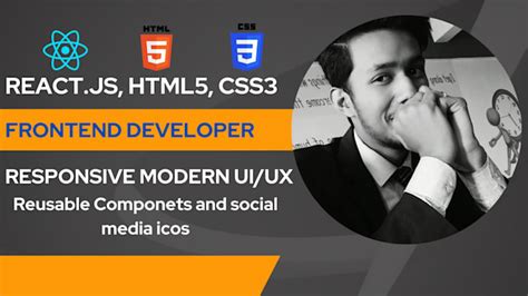 Be Your Frontend Developer For Your Html Css React Js Project By