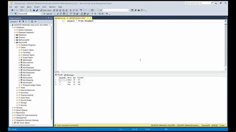 Sql Database Tutorial Simple Queries For Effective Learning Youtube