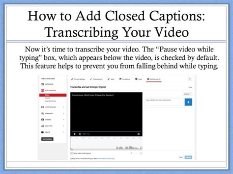 How To Add Closed Captioning To A Youtube Video Kjklkitchen