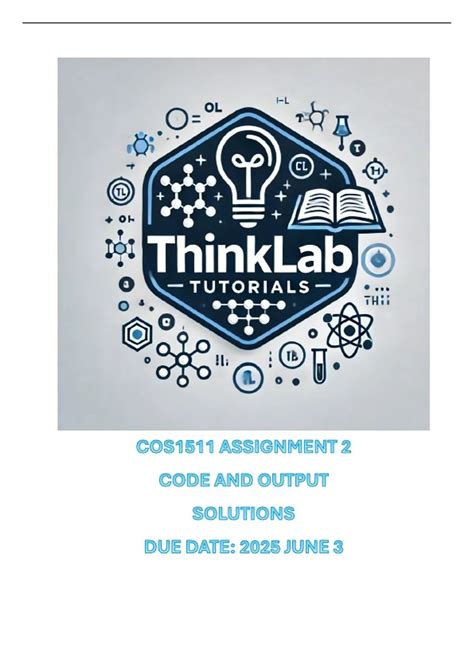 Cos1511 Assignment 2 Solutions 2025 Introduction To Programming I Cos1511 Stuvia Sa