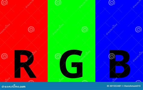 Rgb Concept Of Color Redgreenblue Basic Light Colors For Beginners Stock Vector Illustration