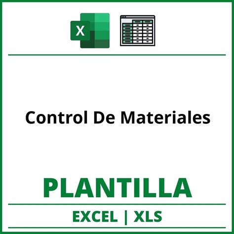 Formato De Inventario De Materiales Excel Xls