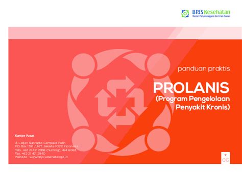 Pdf Prolanis Program Pengelolaan Penyakit Kronis Panduan Praktis