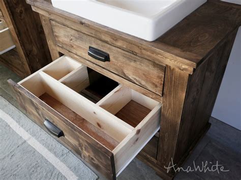 Rustic Bathroom Vanity Plans Rispa