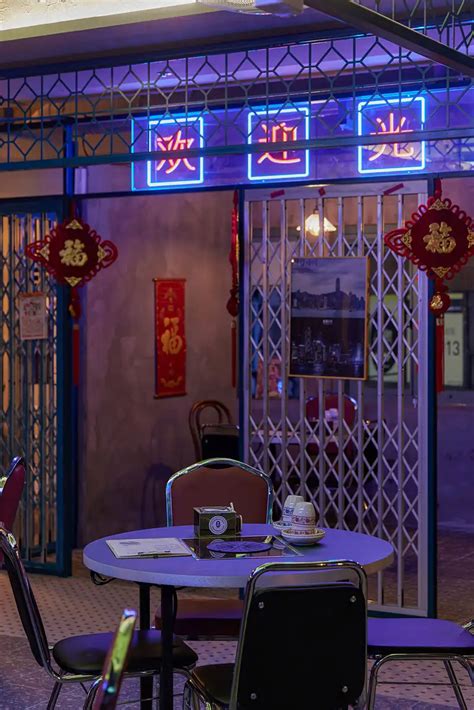 홍콩 현지 분위기를 살린 조명 포인트 레트로 빈티지 120평 중식당 인테리어 종로구 관철동