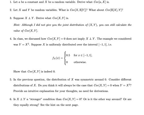 Solved 2 Let X And Y Be Random Variables What Is Chegg Com