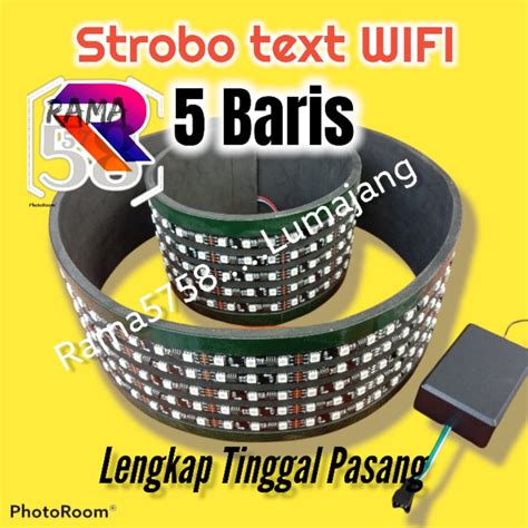Jual Lampu Kaca Text Wi Fi 5baris 40mode Shopee Indonesia