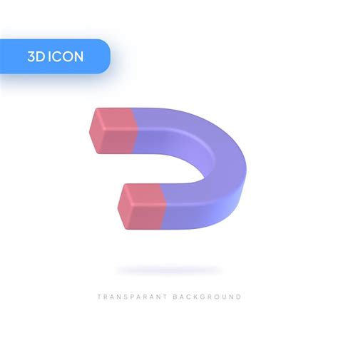 Premium PSD | Magnet 3d element