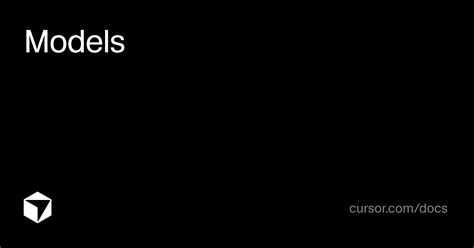 Models Cursor Docs