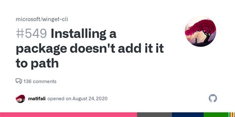 Installing A Package Doesn T Add It It To Path Issue Microsoft Winget Cli GitHub