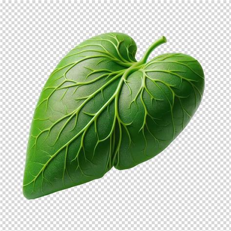 Premium Psd A Green Leaf Of A Leaf That Is Labeled As A Leaf