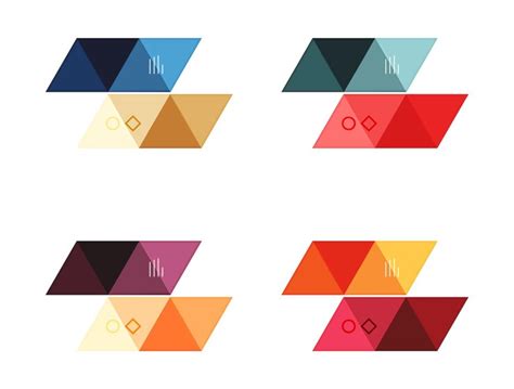 Premium Vector Blank Triangle Infographic Backgrounds