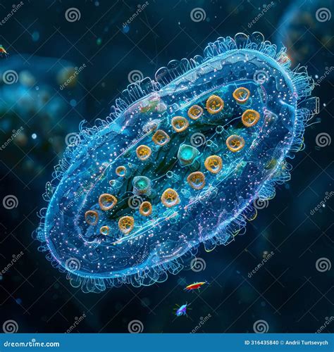 Intricate Cellular World A Detailed Microscopic View Of Single Celled