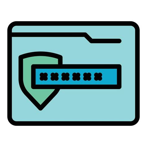 Folder Password Icon Vector Flat 26605905 Vector Art At Vecteezy