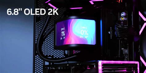 New Aio Cpu Cooler Features Curved 6 8 Inch Oled Screen Costs 137 In