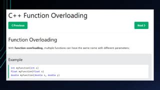 C Function Overloading Pptx