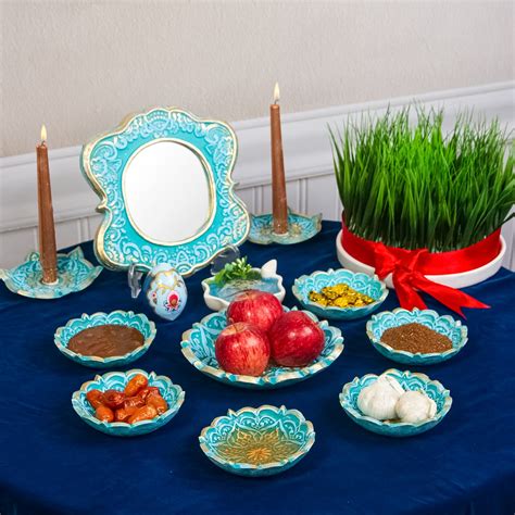 Turquoise Ceramic Haft Sin Persiscollection