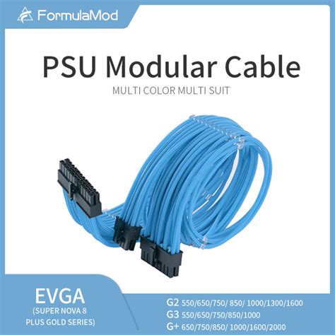 Formulamod Evga Fully Modular Psu Cable Kit 18awg Sleeved Cable Kit