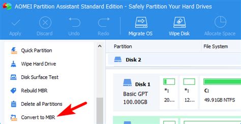 Free Ways To Change GPT Disk To MBR Disk In Windows