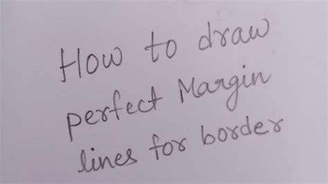 How To Draw Perfect Margin Lines For Border Assignment Margin Lines For Border Youtube How To Draw Perfect Margin Lines For Border Assignment Margin Lines For Border Youtube
