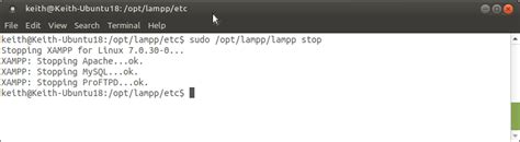 Start Stop XAMPP On Ubuntu Using Terminal Keithgreer Dev