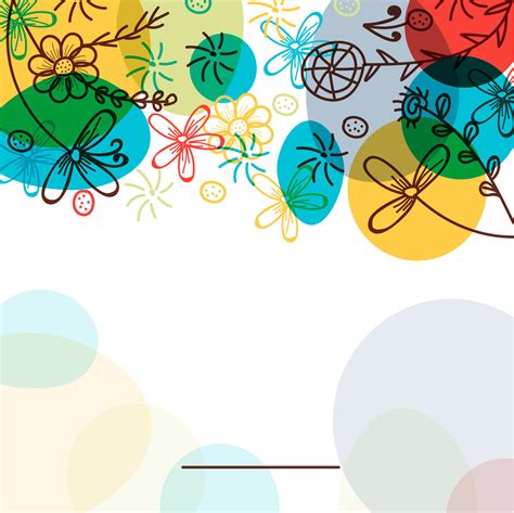 Hand Drawn Abstract Floral Elements Design Vector Art At Vecteezy