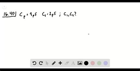 Solved Two Capacitors Give An Equivalent Capacitance Of 9 00 Pf When