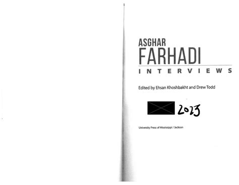 Pdf Introduction Asghar Farhadi Interviews Co Edited With Ehsan Khoshbakht University