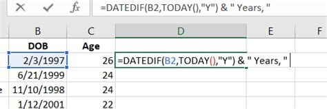 How To Calculate Age In Excel 12 Examples SSP