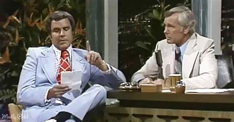 Johnny Carson Cant Stop Laughing At Rich Littles Impersonation Of Him Madly Odd