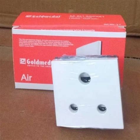 White Goldmedal 6a 2x1 Electric Socket 3 Pin 240 V At ₹ 70piece In Varanasi