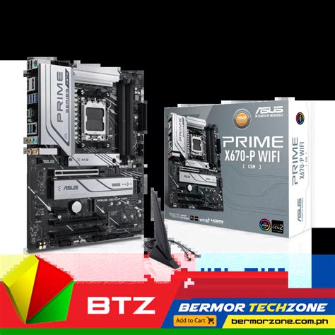 ASUS PRIME X670-P WIFI-CSM AM5 AMD Motherboard | Bermor Techzone