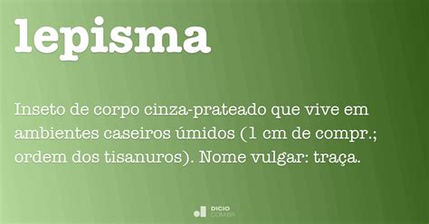 Lepisma Dicio Dicionário Online De Português