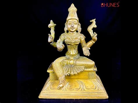 Bhunes Bronze Goddess Parwathi Devi Idol Mokambike Panchadhatu Durga Adi Parashakti Silai
