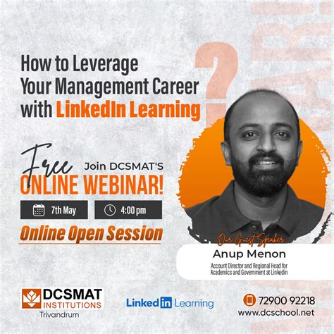 How To Boost Your Management Career With Linkedin Learning Dcsmat Institutions Kerala India
